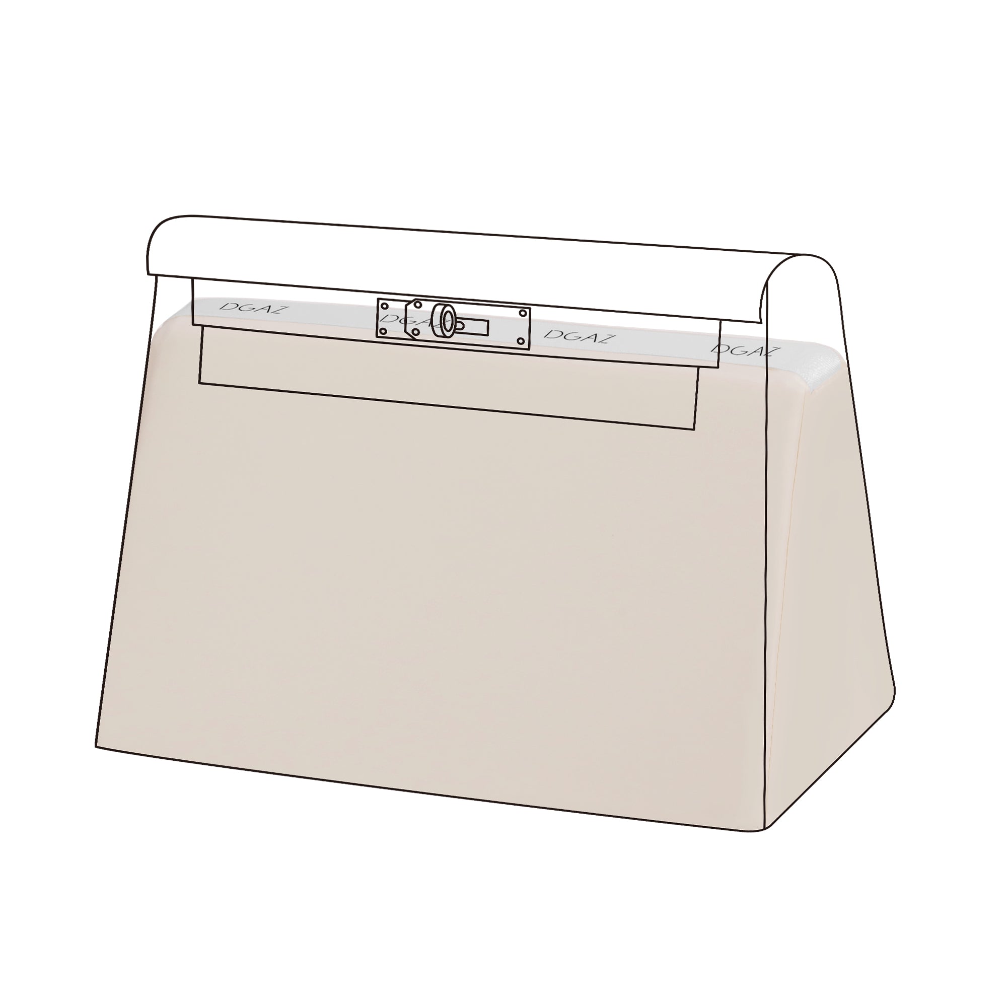 DGAZ Purse Pillow Shaper Insert for Hermes Kelly Danse 22 Bags, Silky